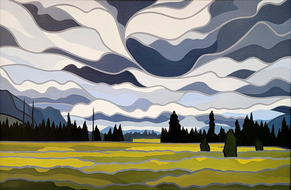 The Thorofare - Evening Sky - Original Painting – Altitude Gallery